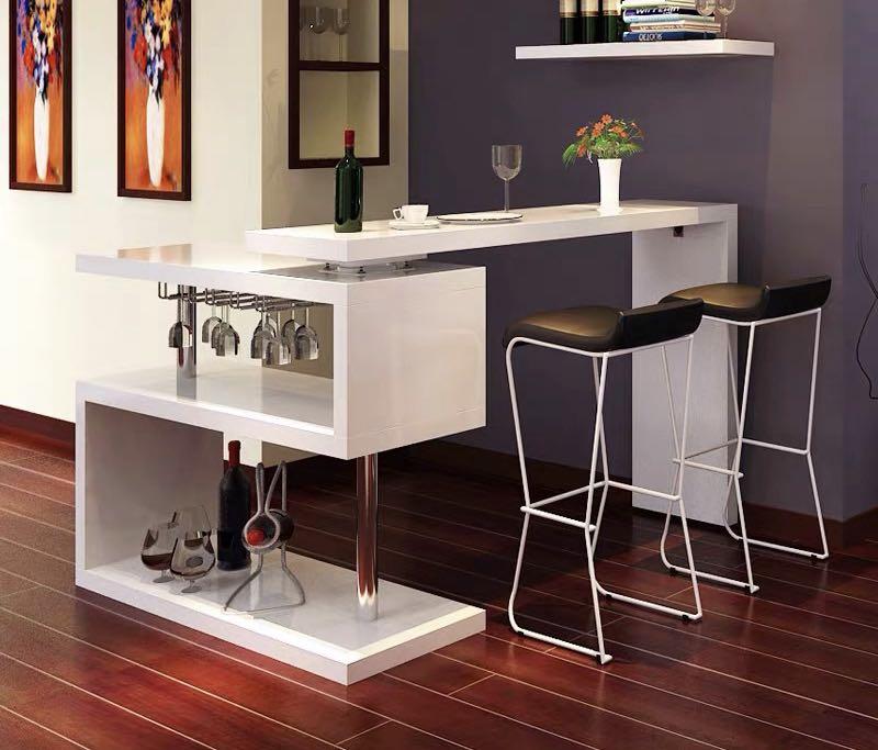Minimalist White Bar Counter - Frank, Furniture & Home Living ...