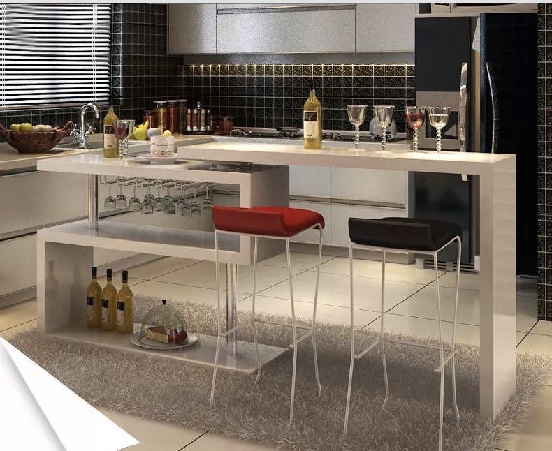 Minimalist White Bar Counter - Frank, Furniture & Home Living ...