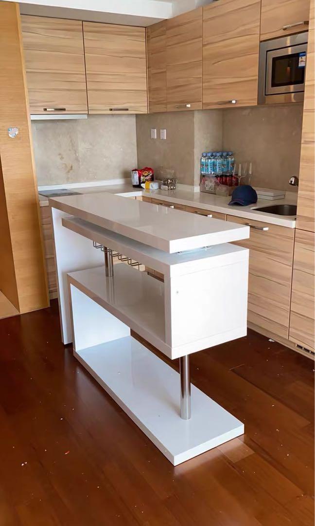 Minimalist White Bar Counter - Frank, Furniture & Home Living ...