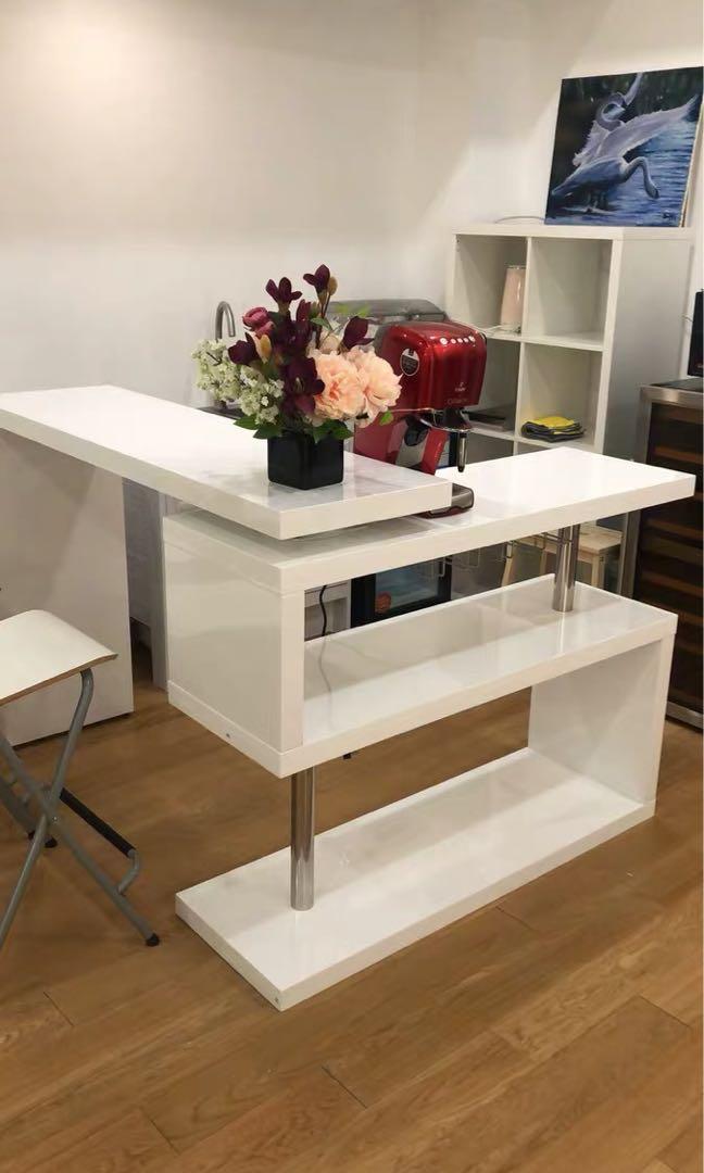 Minimalist White Bar Counter - Frank, Furniture & Home Living ...