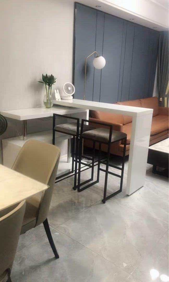 Minimalist White Bar Counter - Frank, Furniture & Home Living ...