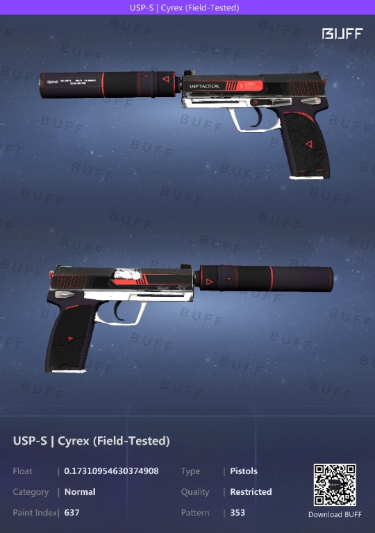 CSGO USP-S CYREX FIELD TESTED WEAPON SKIN, Video Gaming, Gaming ...