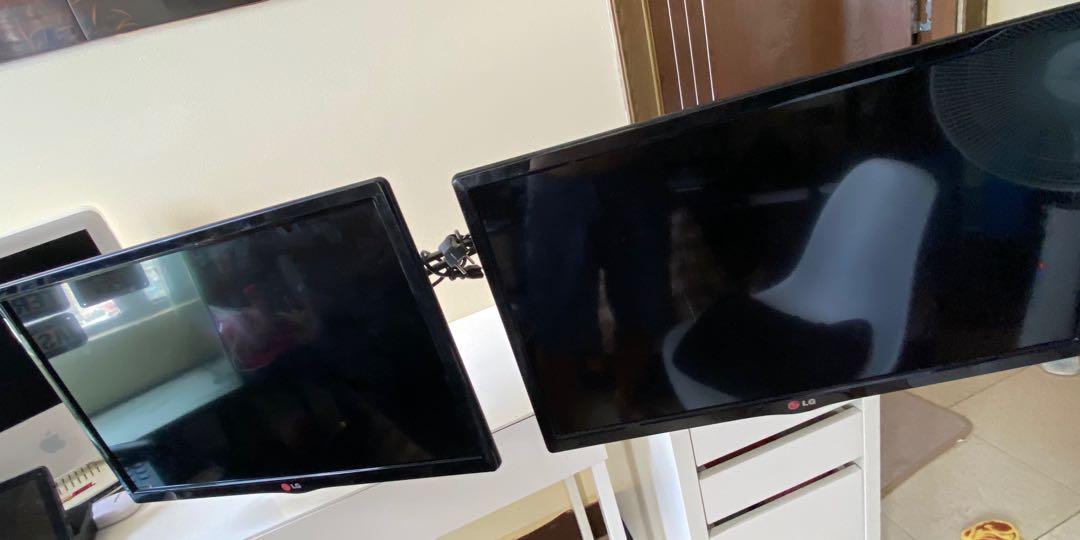 Dual Lg Led monitor + tv input hdmi, scart, svga, usb,pcmcia slot ...