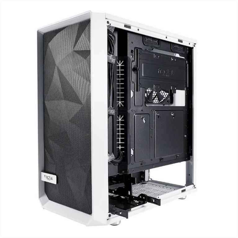 Fractal Design Meshify C White ATX High-Airflow Compact Mid Tower ...
