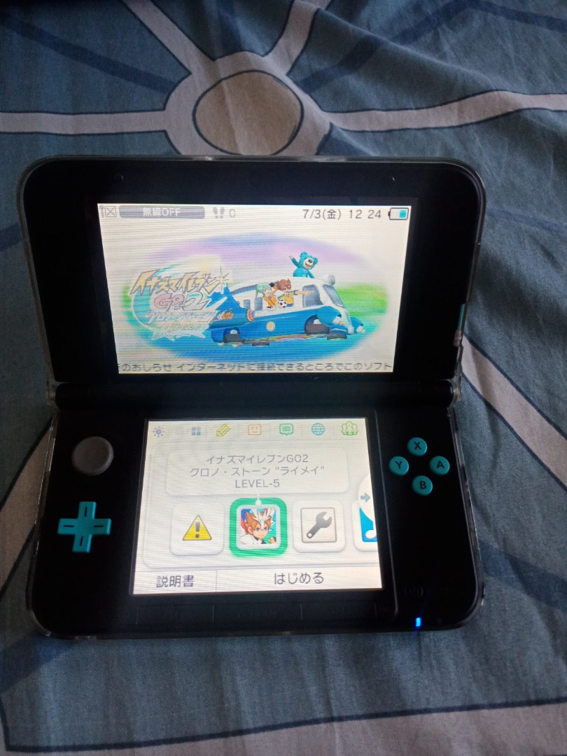 Japanese 3ds xl with cartridge inazuma, Video Gaming, Video Games ...