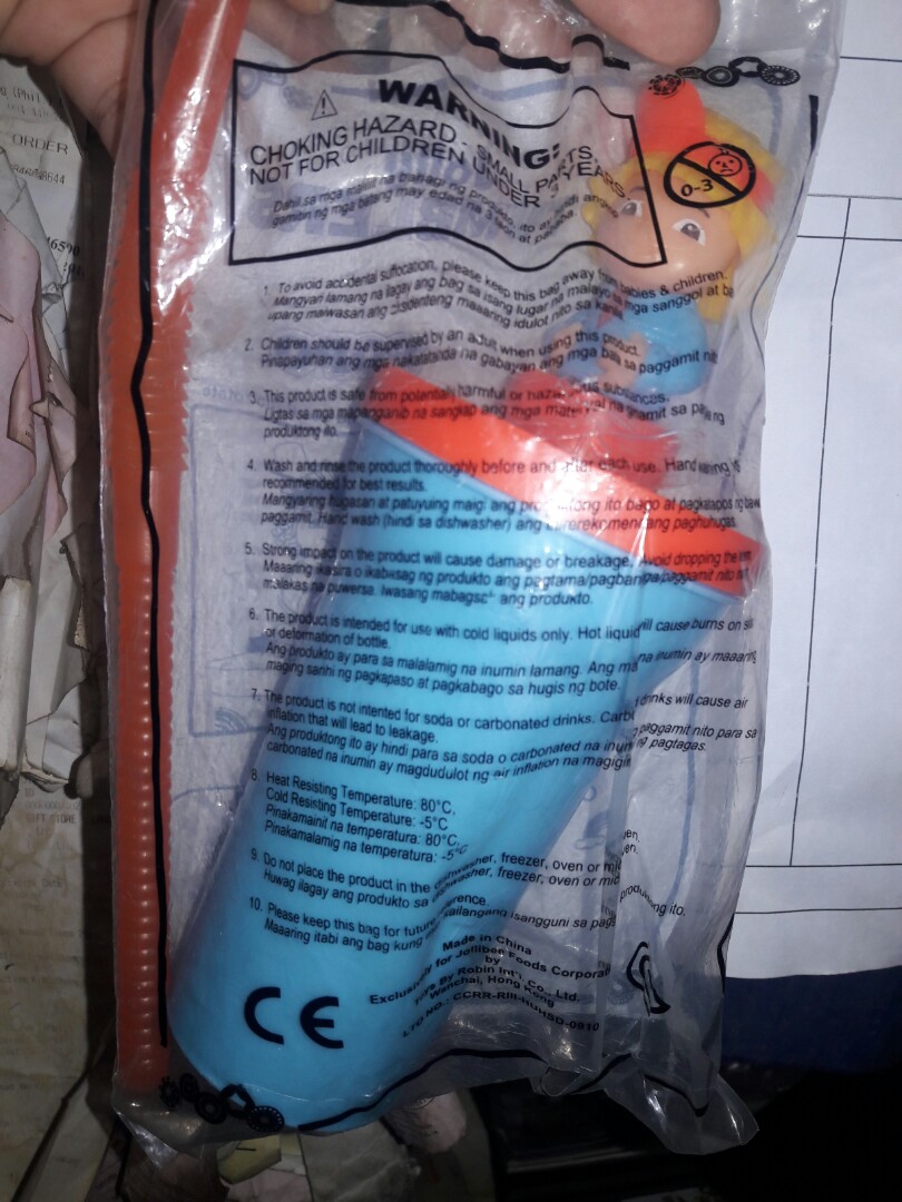 Jollibee Tumbler Popo (Jollibee Kiddie Meal Toys), Babies & Kids ...