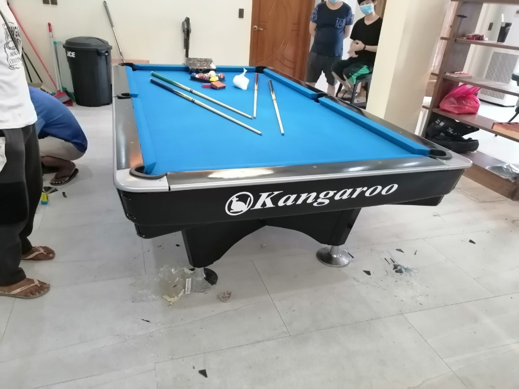 Kangaroo blue Standard size billiard Table ng bilyaran, Sports ...