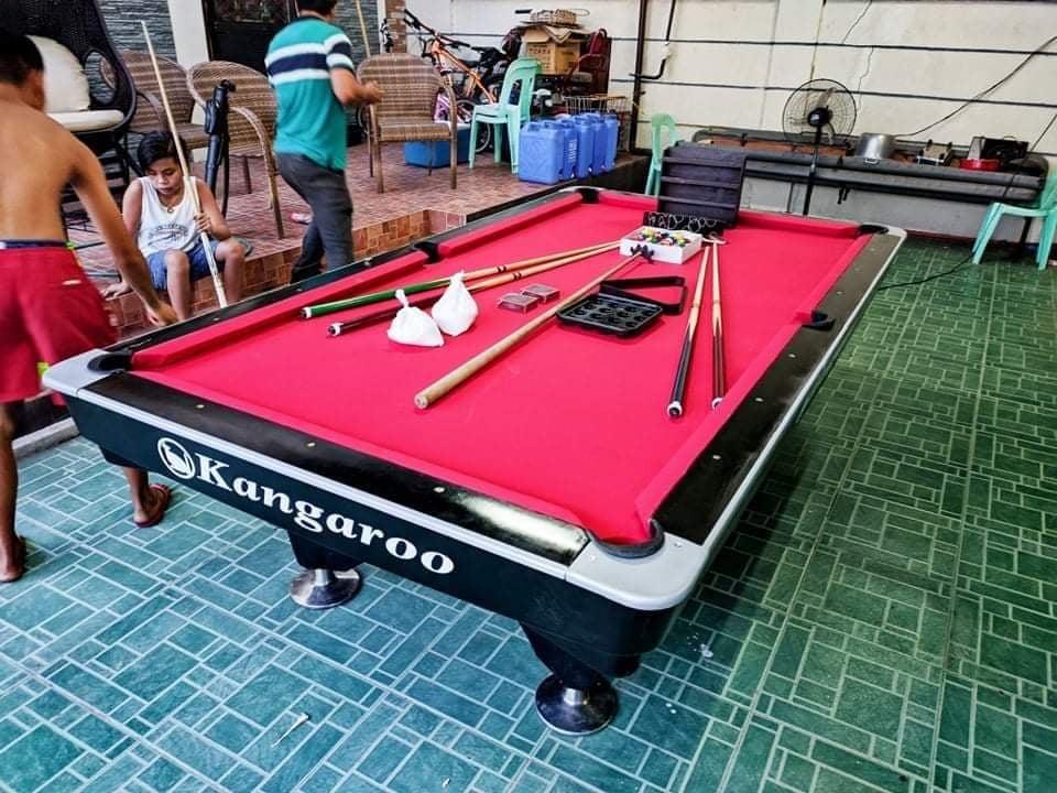 Kangaroo Red Standard size Billiard Table ng bilyaran, Sports Equipment ...
