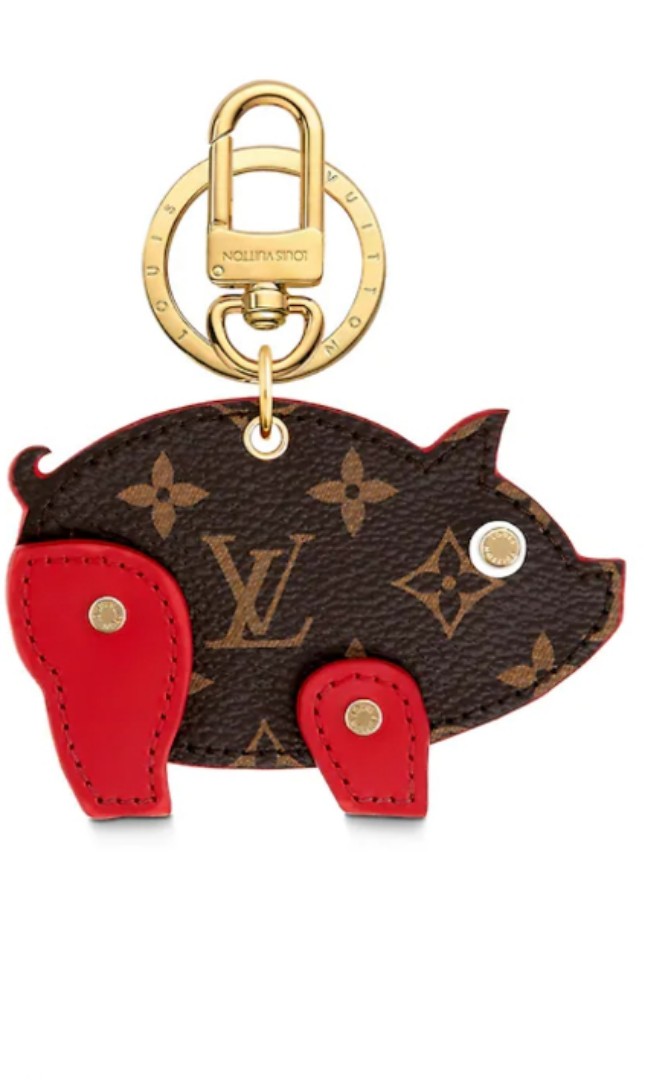 LV PIG BAG CHARM AND KEY HOLDER, Luxury, Accessories, Others on Carousell