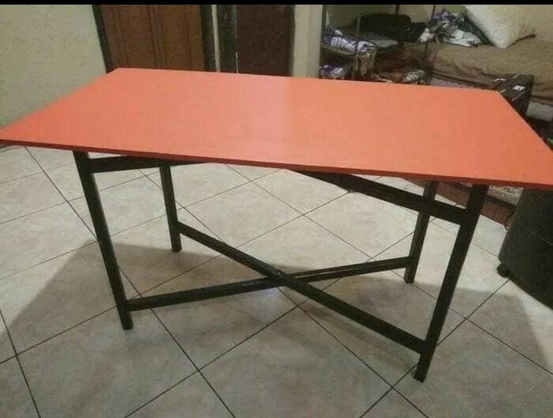 Meja Lipat Bazaar Catering 120*60, Perabotan Rumah di Carousell