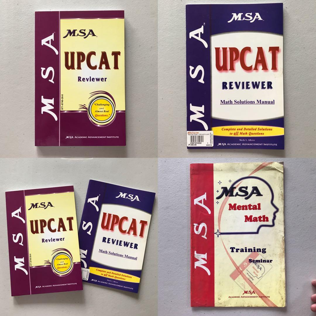 MSA Reviewers for UPCAT, CETS, NSAT, Hobbies & Toys, Books & Magazines ...