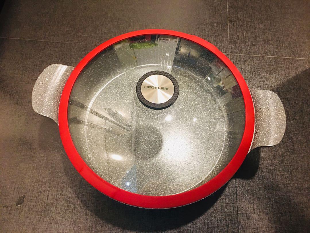 Neoflam Korean Premium Pote Series 32cm Low Casserole, Furniture & Home ...