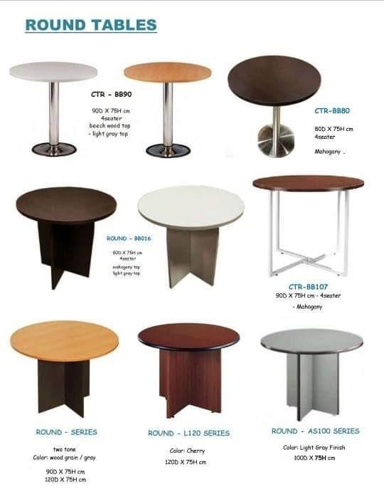 (office round table)•office table & office chair (furniture partition ...