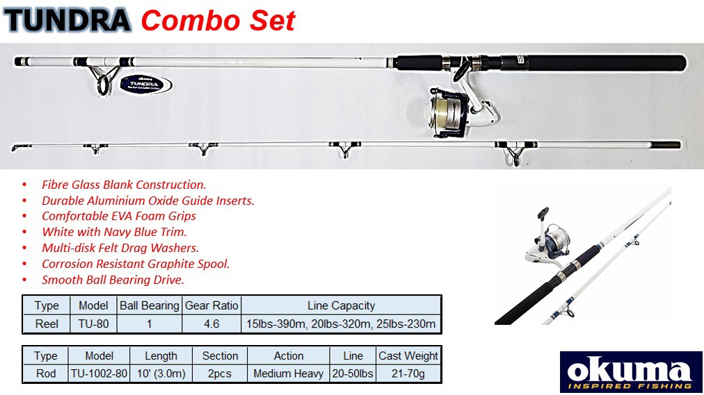 Okuma Combo Set, TUNDRA TU-1002-80, Sports Equipment, Sports & Games, Billiards & Bowling on ...