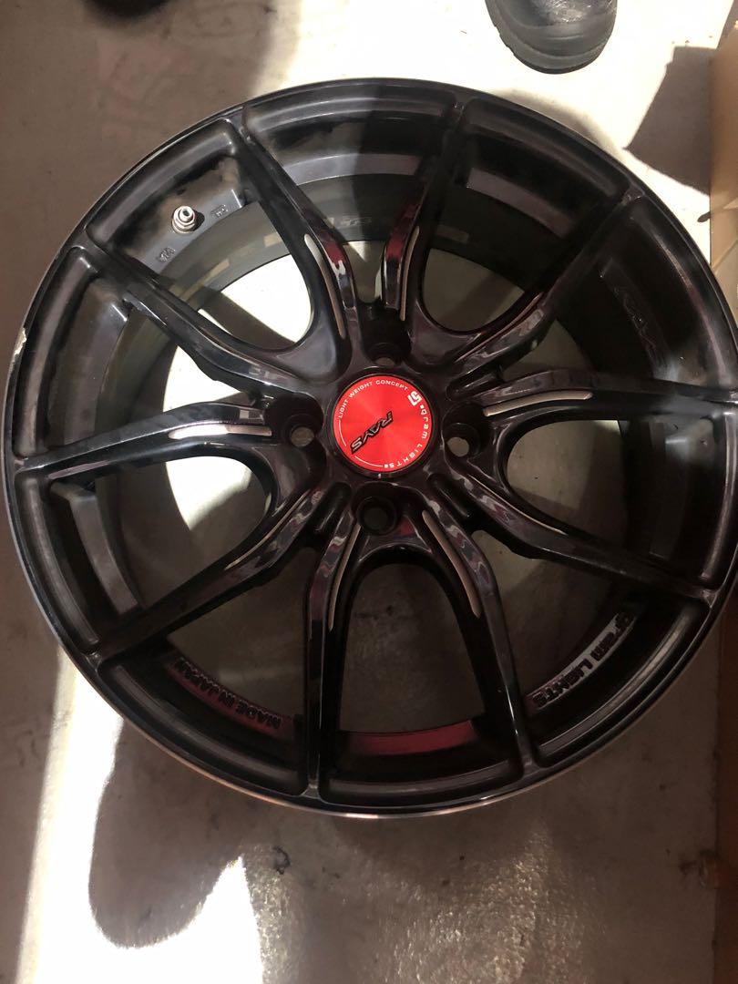 Ray’s GramLights 57FXX Sport Rim 16”4X100, Car Accessories, Tyres ...