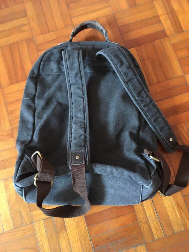 Rugged dark grey backpack, Men's Fashion, Bags & Wallets, Backpacks on ...