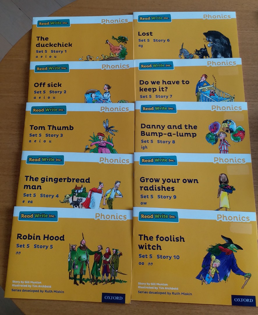 RWI Phonics story book (set 5) 1-10(共10本), 興趣及遊戲, 書本 & 文具, 小說及非小說 ...
