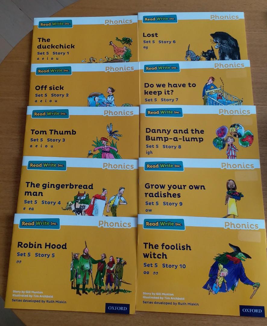 RWI Phonics story book (set 5) 1-10(共10本), 興趣及遊戲, 書本 & 文具, 小說及非小說 ...