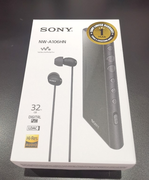 SONY A100 Walkman® A Series (NW-A106HN), Audio, Portable Audio ...
