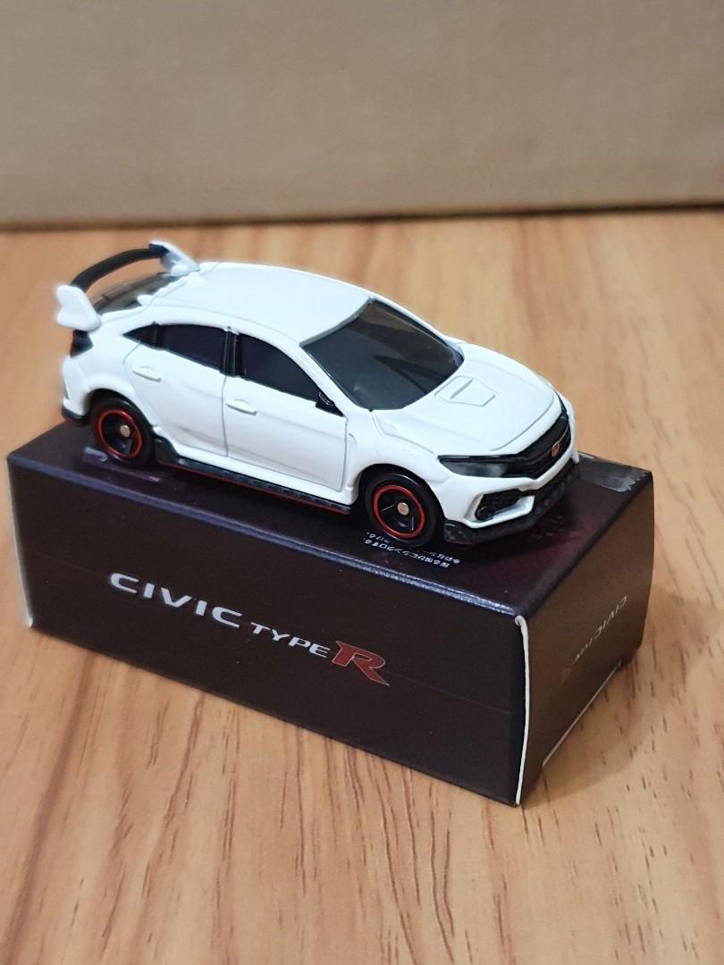 Tomica #58 Honda Civic Type R FK8 White, Hobbies & Toys, Toys & Games ...