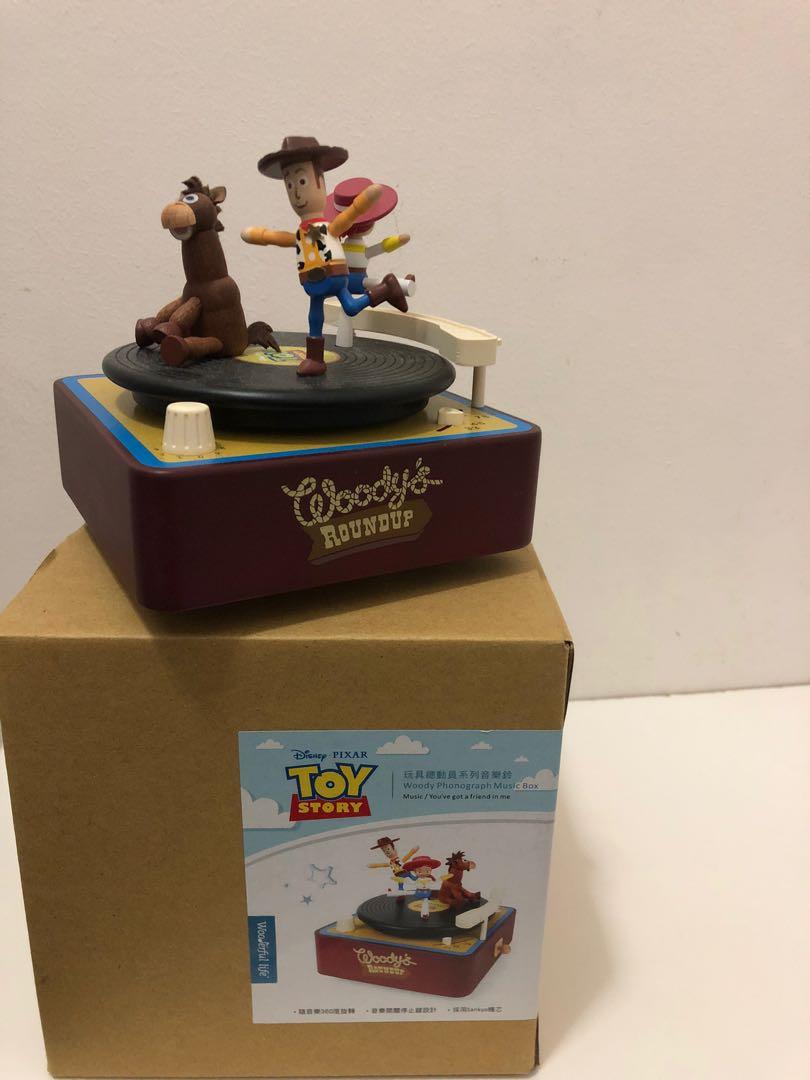 Toy Story Woody Record Player Music Box - Disney collection, Hobbies ...