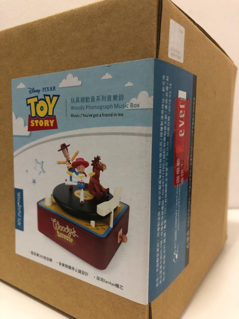 Toy Story Woody Record Player Music Box - Disney collection, Hobbies ...
