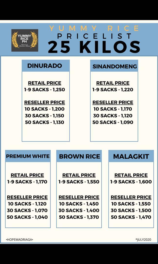 YUMMY RICE MINDORO RICE DINURADO RICE, Food & Drinks, Fresh Produce on ...