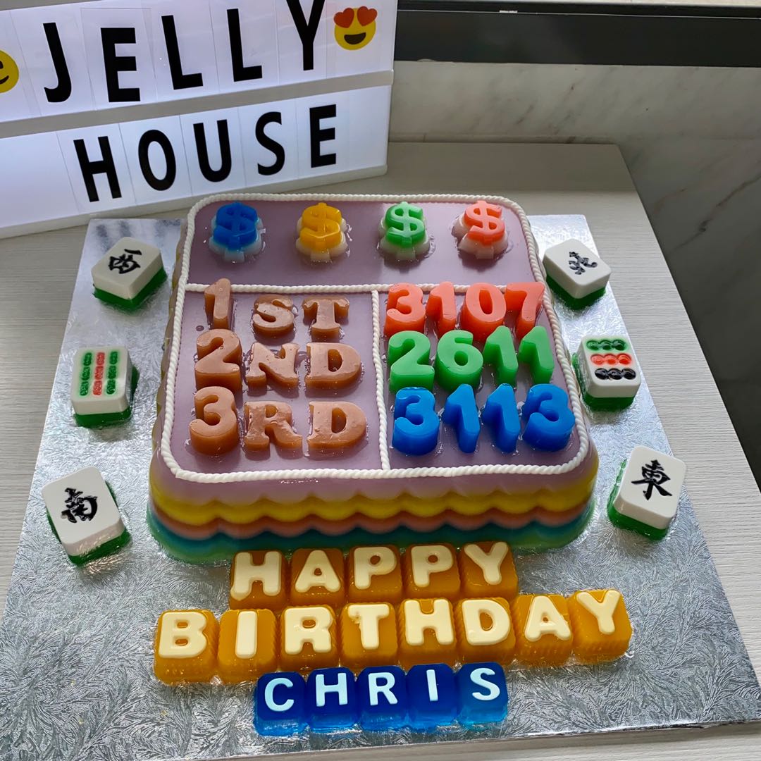 4d mahjong jelly agar agar cake, Food & Drinks, Baked Goods on Carousell