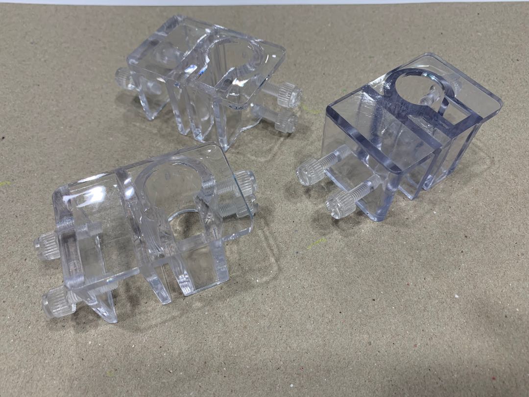 acrylic fixture for pipes (12mm 16mm), Pet Supplies, Homes & Other Pet ...