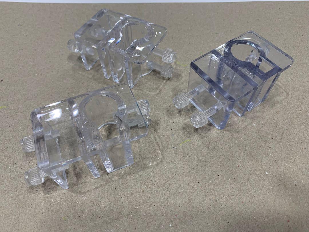 acrylic fixture for pipes (12mm 16mm), Pet Supplies, Homes & Other Pet ...