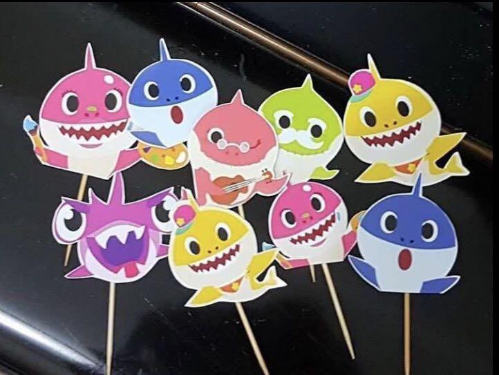 Baby Shark Party Cake Topper Babies Kids Babies Kids Fashion On