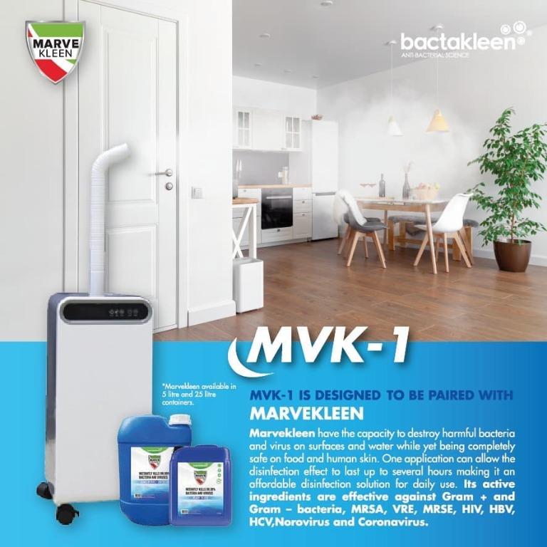 BACTAKLEEN MVK1 Corona Virus Disinfectant Humidifier, Beauty & Personal ...