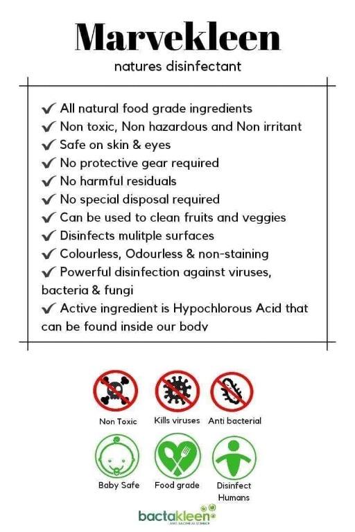BACTAKLEEN MVK1 Corona Virus Disinfectant Humidifier, Beauty & Personal ...