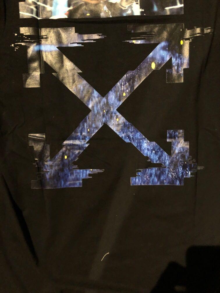 Black Off white Mario tee, Men's Fashion, Tops & Sets, Tshirts & Polo ...