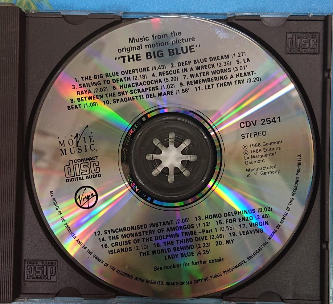 原聲Cd the big blue, 興趣及遊戲, 音樂樂器 & 配件, 音樂與媒體 - CD 及 DVD - Carousell