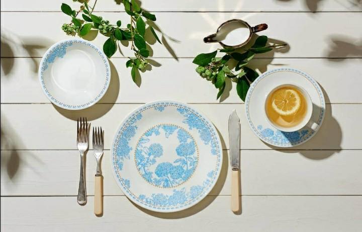 Corelle Gold Premier Series - Hydrangea 4 pcs starter set, Furniture ...