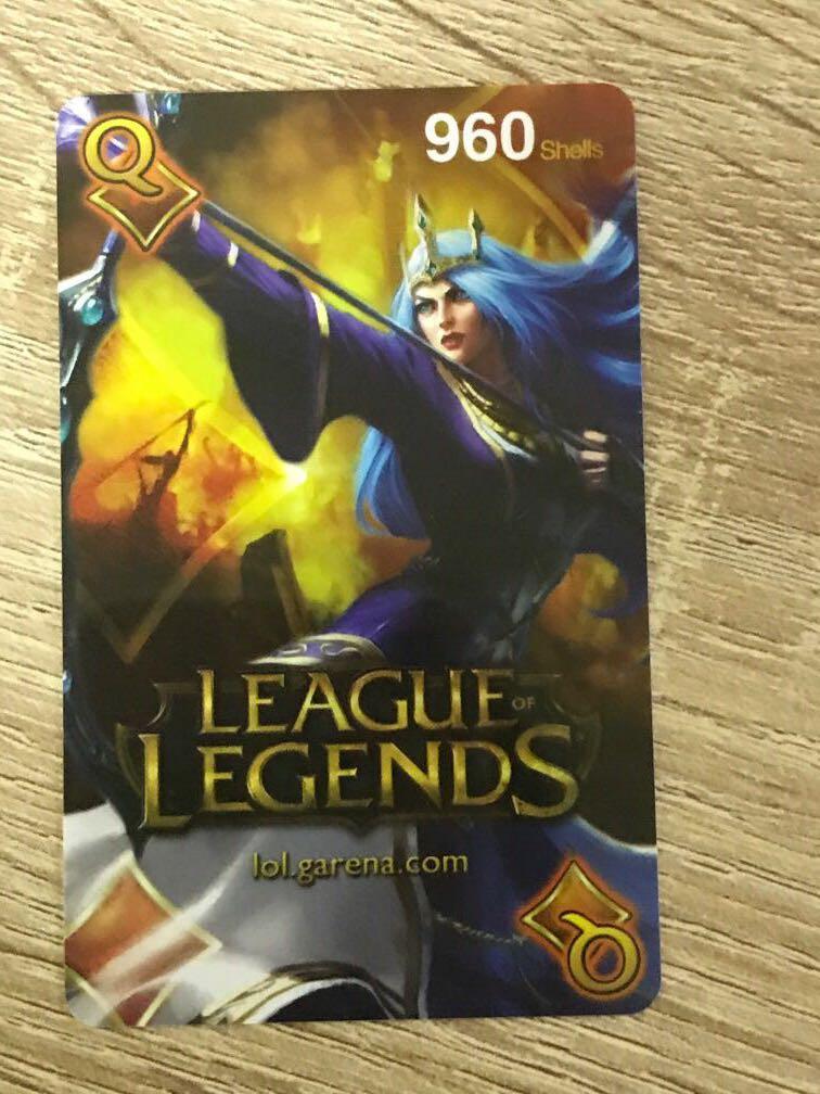 Garena Shell Cards LoL League Blackshot, Hobbies & Toys, Toys & Games ...