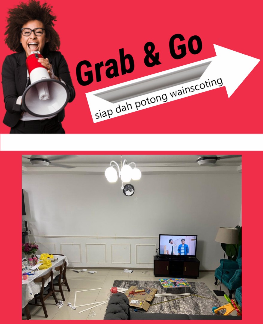 Grab & Go ready to install Wainscoting, Furniture & Home Living, Home ...