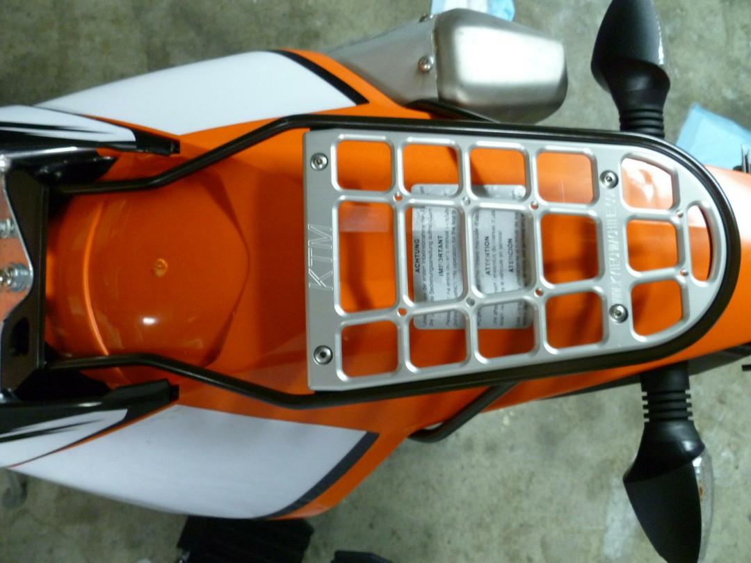 Ktm exc 400 rear rack, Motorcycles, Motorcycle Accessories on Carousell