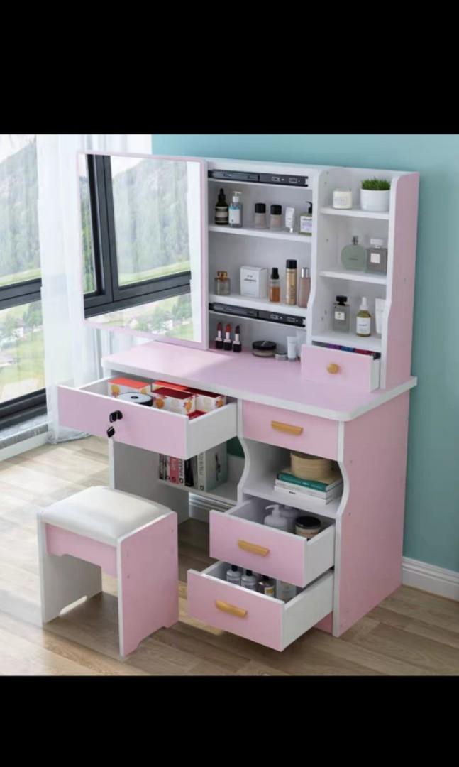 Make up dressing table with chair, Furniture & Home Living, Furniture ...