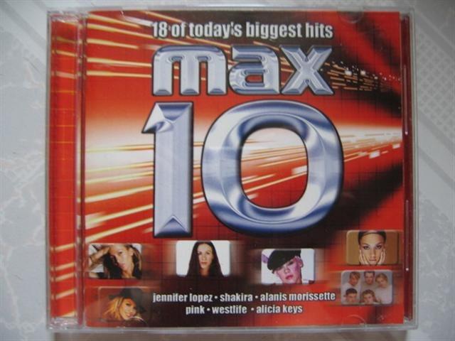 Max 10 CD + VCD (Jennifer Lopez, Nas, Shakira, Darren Hayes, Celine ...