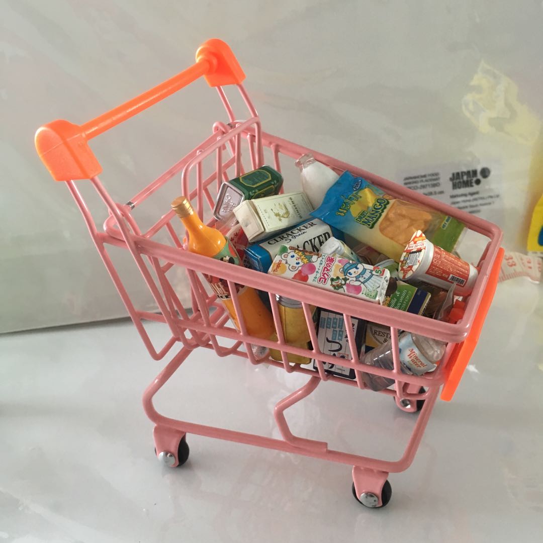 Mini trolley full of Grocery, Hobbies & Toys, Toys & Games on Carousell