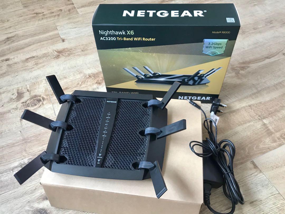 Nighthawk X6 AC3200 router 路由器, 電腦＆科技, 電腦周邊及配件, Wifi及上網相關產品 - Carousell