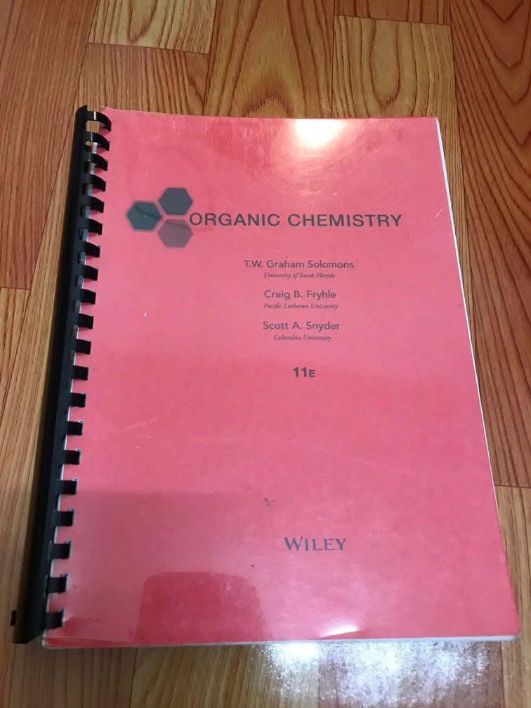 Organic Chemistry Wiley photocopy textbook, Hobbies & Toys, Books ...