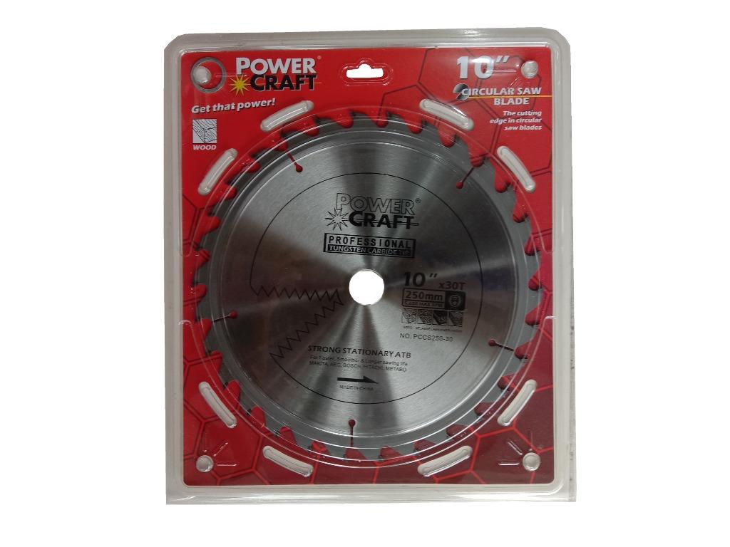 PowerCraft Circular Saw Blade 10 x 30T (Carbide), Commercial & Industrial, Construction Tools ...