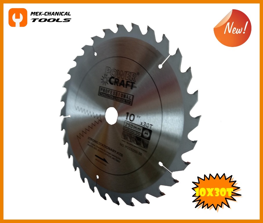 PowerCraft Circular Saw Blade 10 x 30T (Carbide), Commercial & Industrial, Construction Tools ...