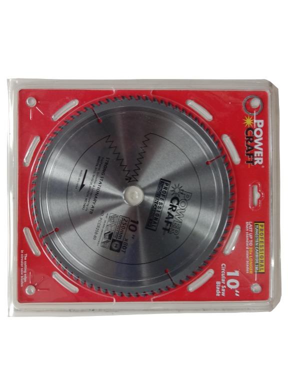 PowerCraft Circular Saw Blade 10 x 80T (Carbide), Commercial & Industrial, Construction Tools ...