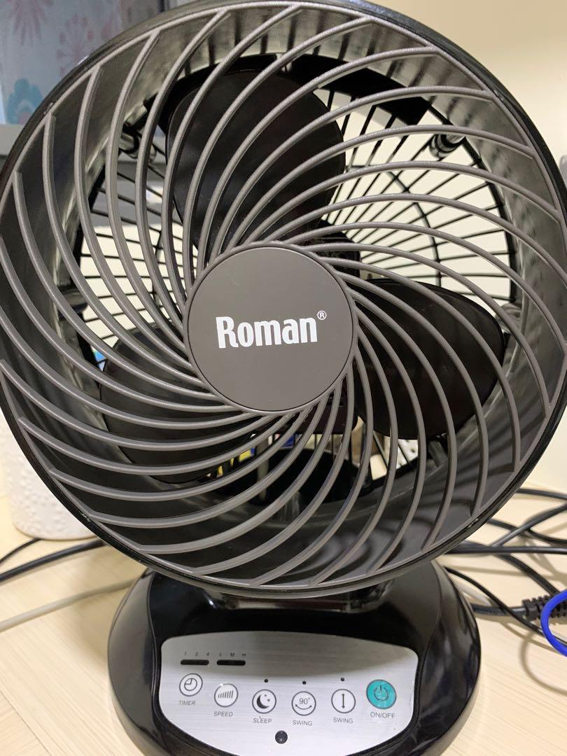 Roman Turbine Fan (black), Furniture & Home Living, Lighting & Fans ...