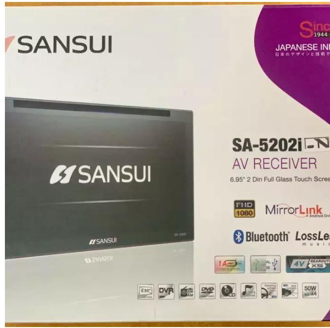 Sansui SA5202i DVD Car Stereo with Mirror Link Bluetooth USB AUX, Car ...