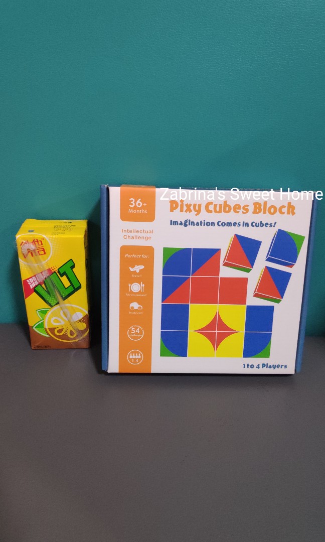 (全英文版) Pixy cubes Block (玩轉彩色立方體積木) 空間思維辨圖遊戲, 興趣及遊戲, 玩具 & 遊戲類 - Carousell